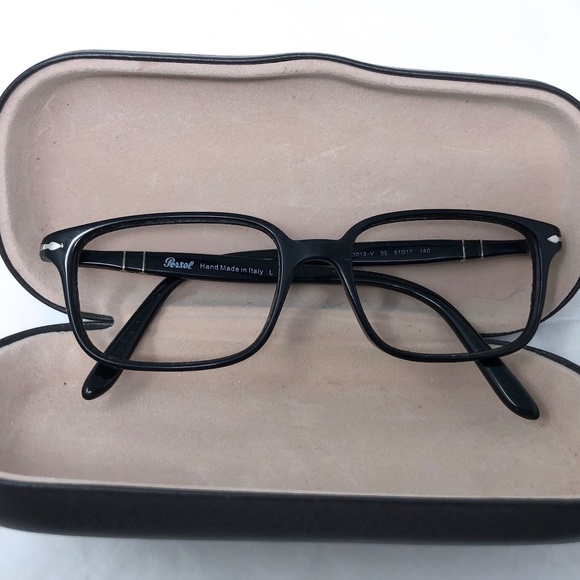 Persol | Accessories | Persol Eyeglasses Frames Black 33 Unisex | Poshmark